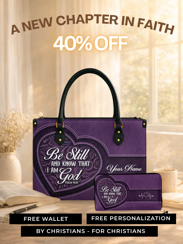 Stillness & Faith - Leather Handbag – Glory of Faith